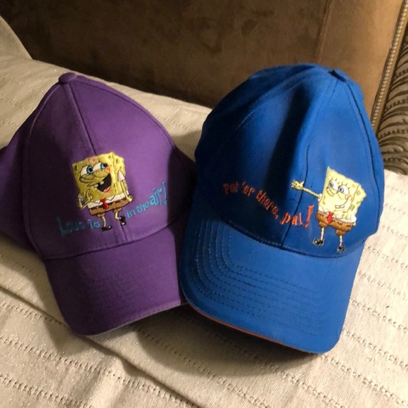 Nickelodeon | Accessories | Two Spongebob Caps | Poshmark
